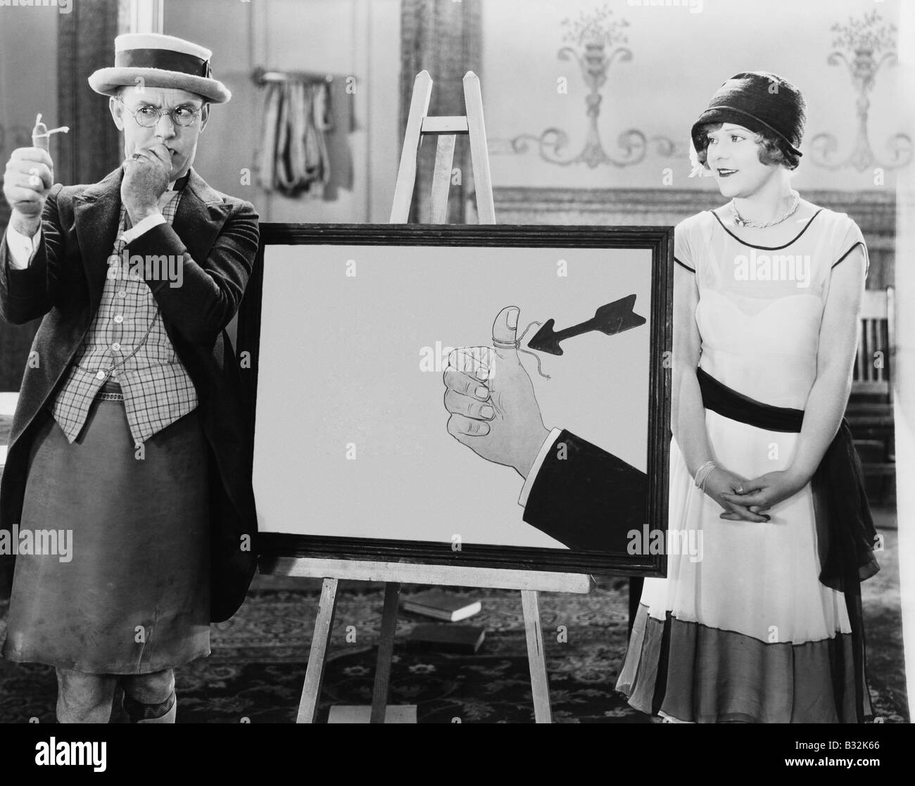 Middle finger woman Black and White Stock Photos & Images - Alamy