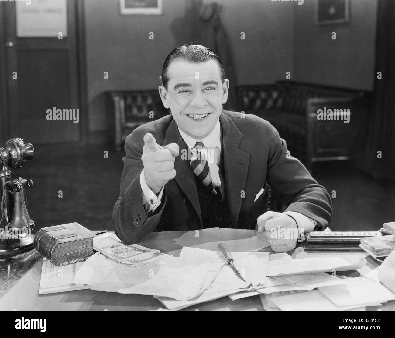 Professional occupation indoors portrait young Black and White Stock ...