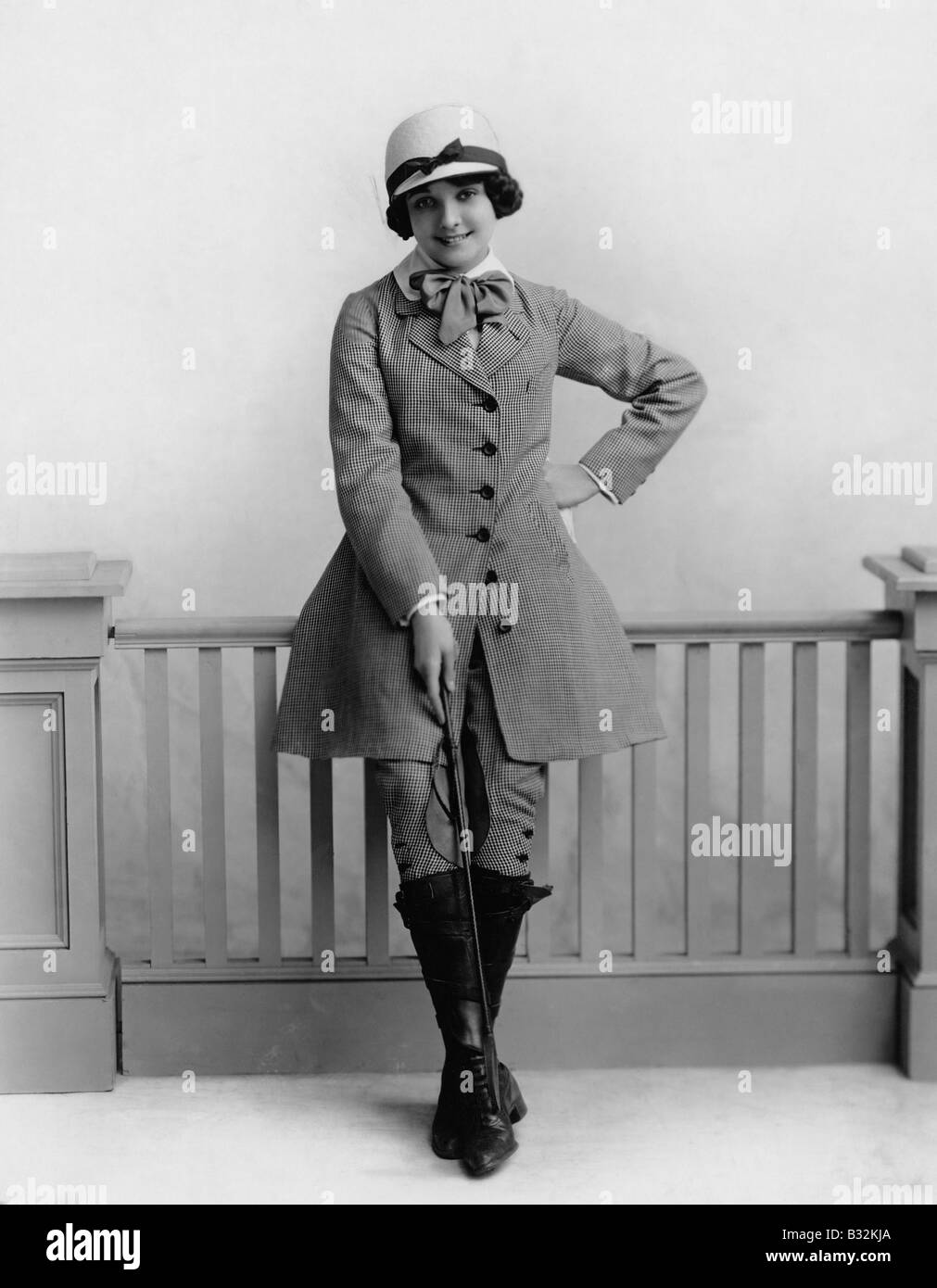 Riding crop woman Black and White Stock Photos & Images - Alamy