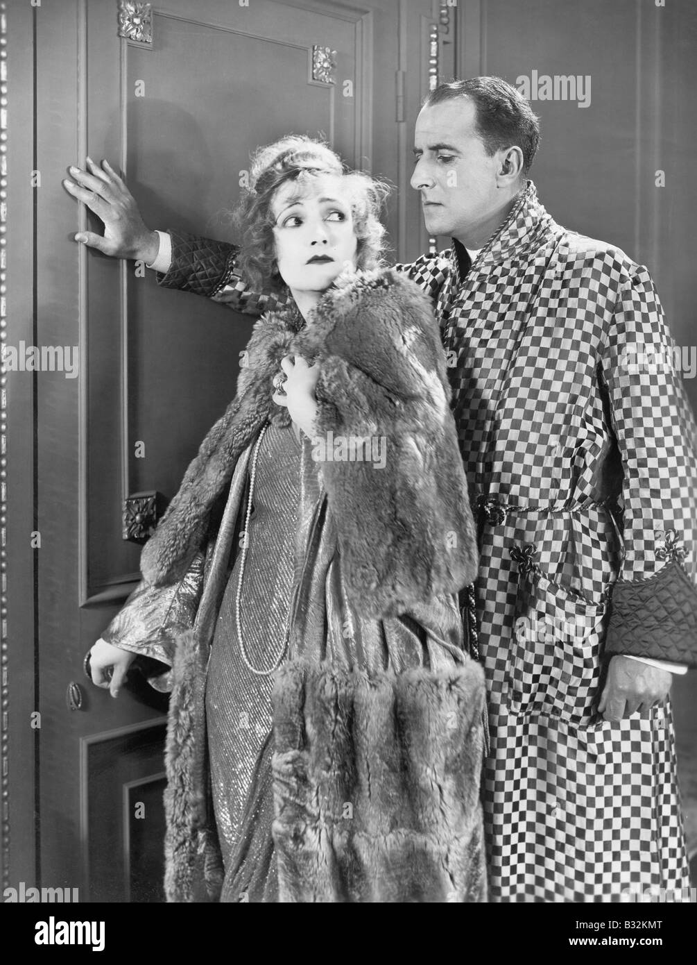 Young woman tries Black and White Stock Photos & Images - Alamy