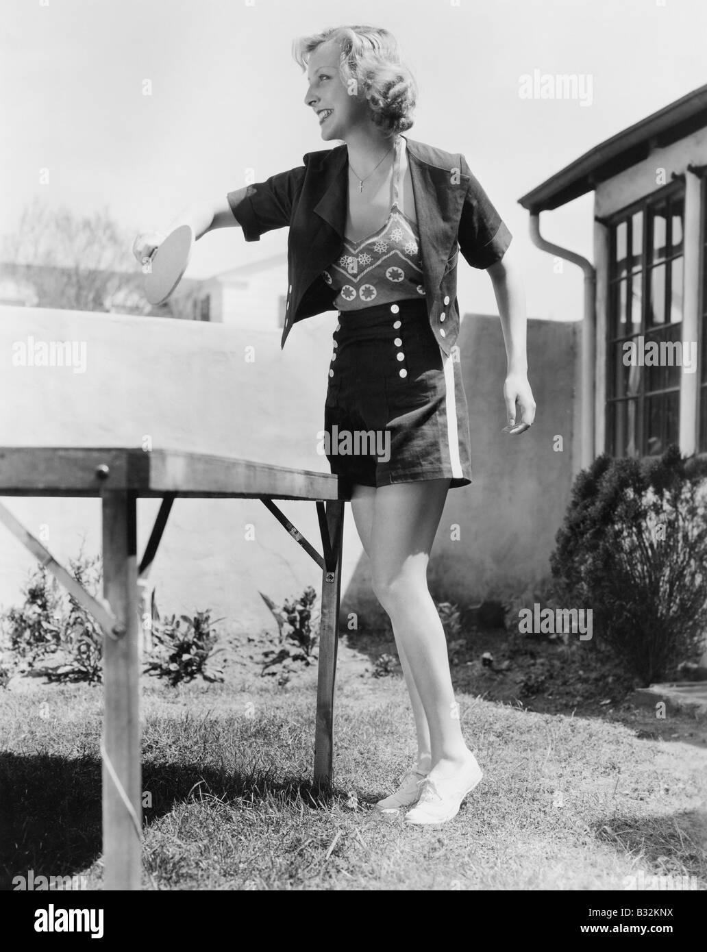 Sports woman home Black and White Stock Photos & Images - Alamy