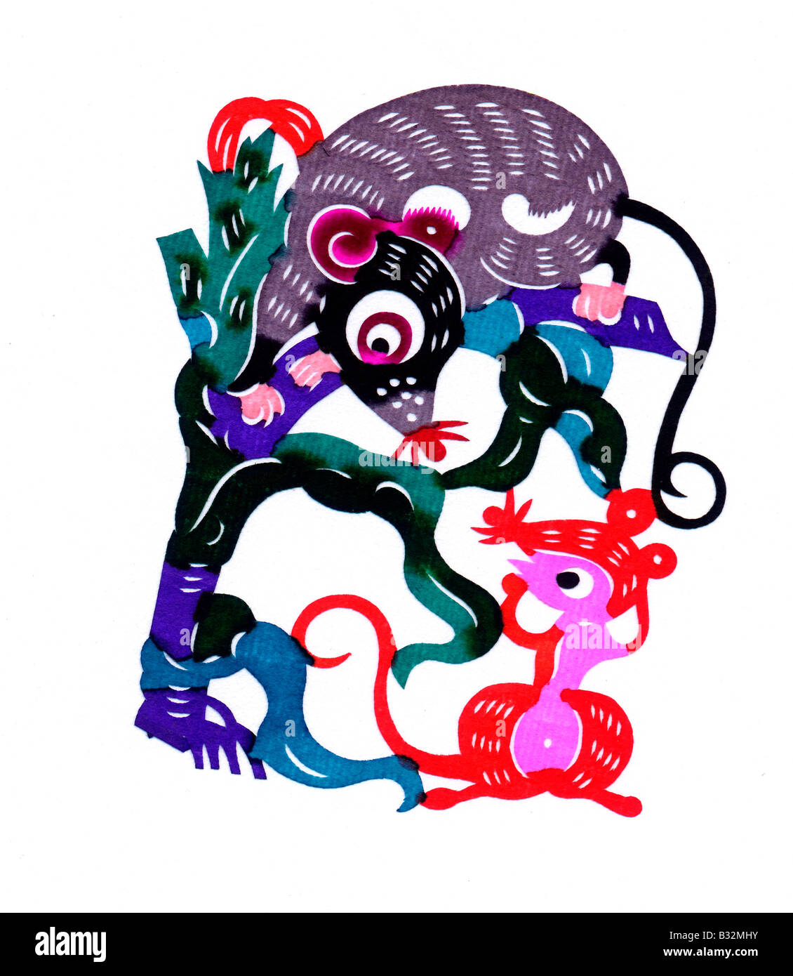 Colored cut paper Cut Out Stock Images & Pictures - Alamy