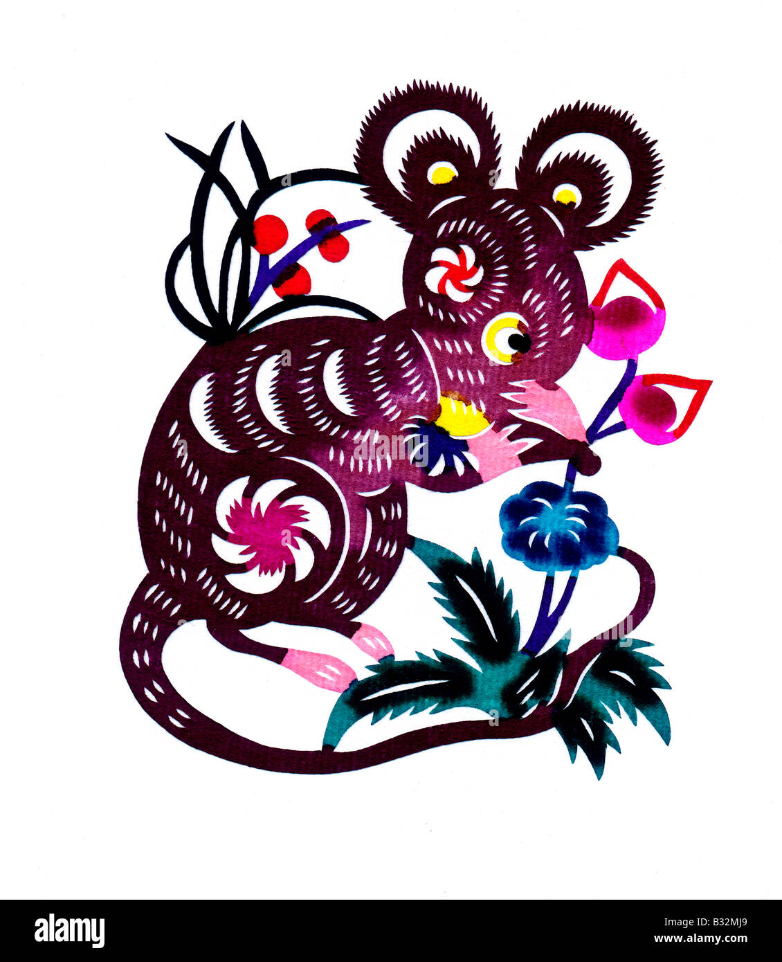 Chinese zodiac sign of the rat Cut Out Stock Images & Pictures - Alamy