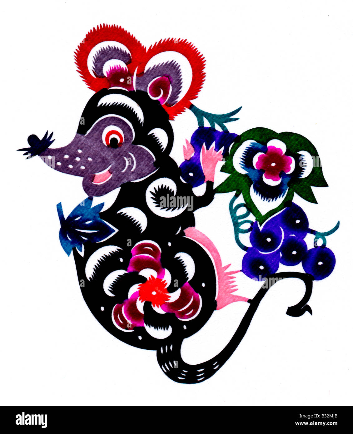 Chinese zodiac sign of the rat Cut Out Stock Images & Pictures - Alamy