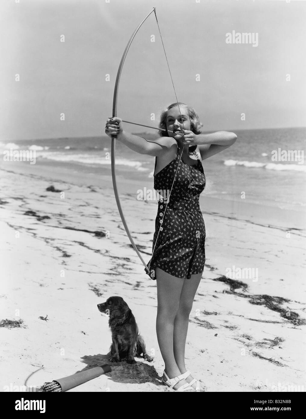 Archery shooting Black and White Stock Photos & Images - Alamy