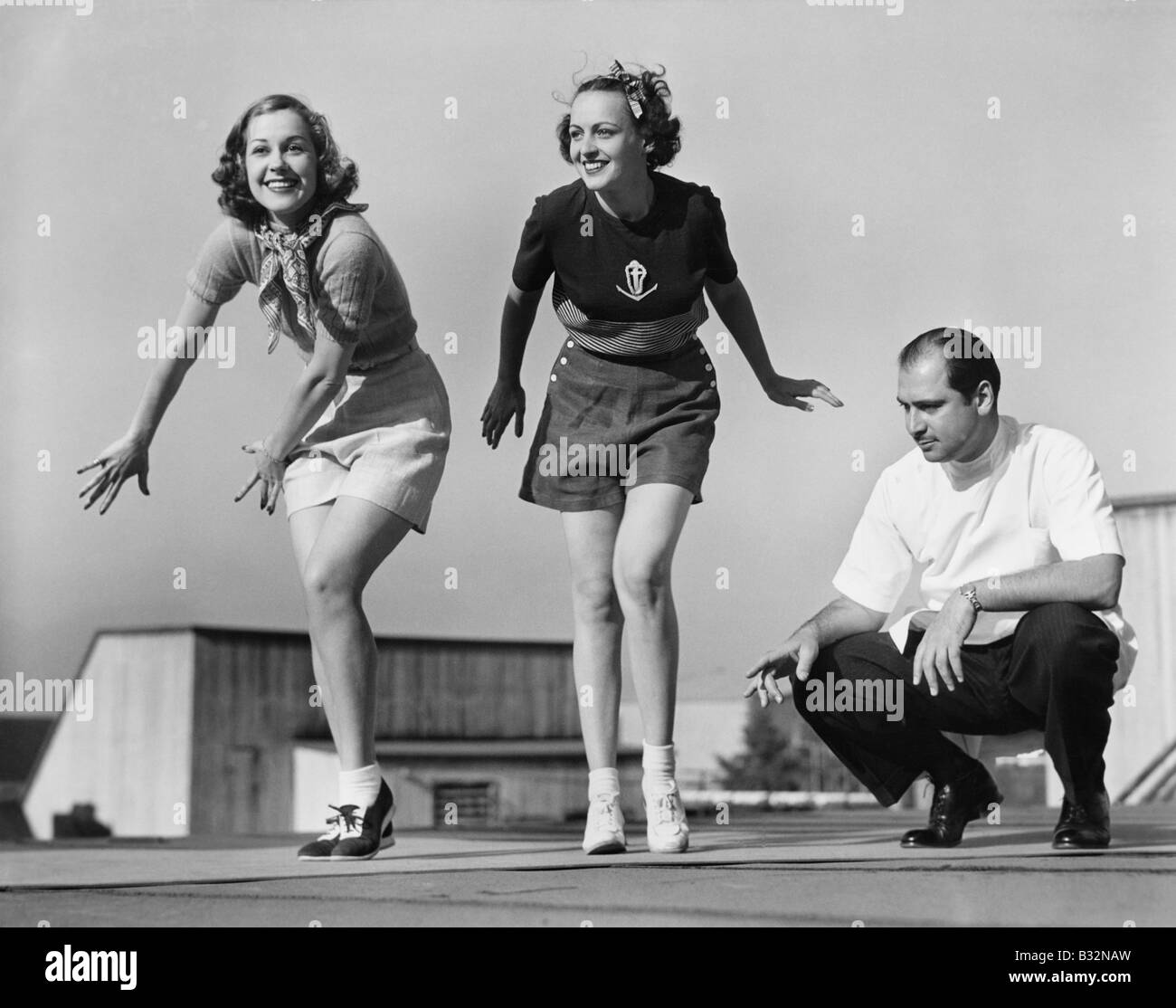Dance instruction Black and White Stock Photos & Images - Alamy