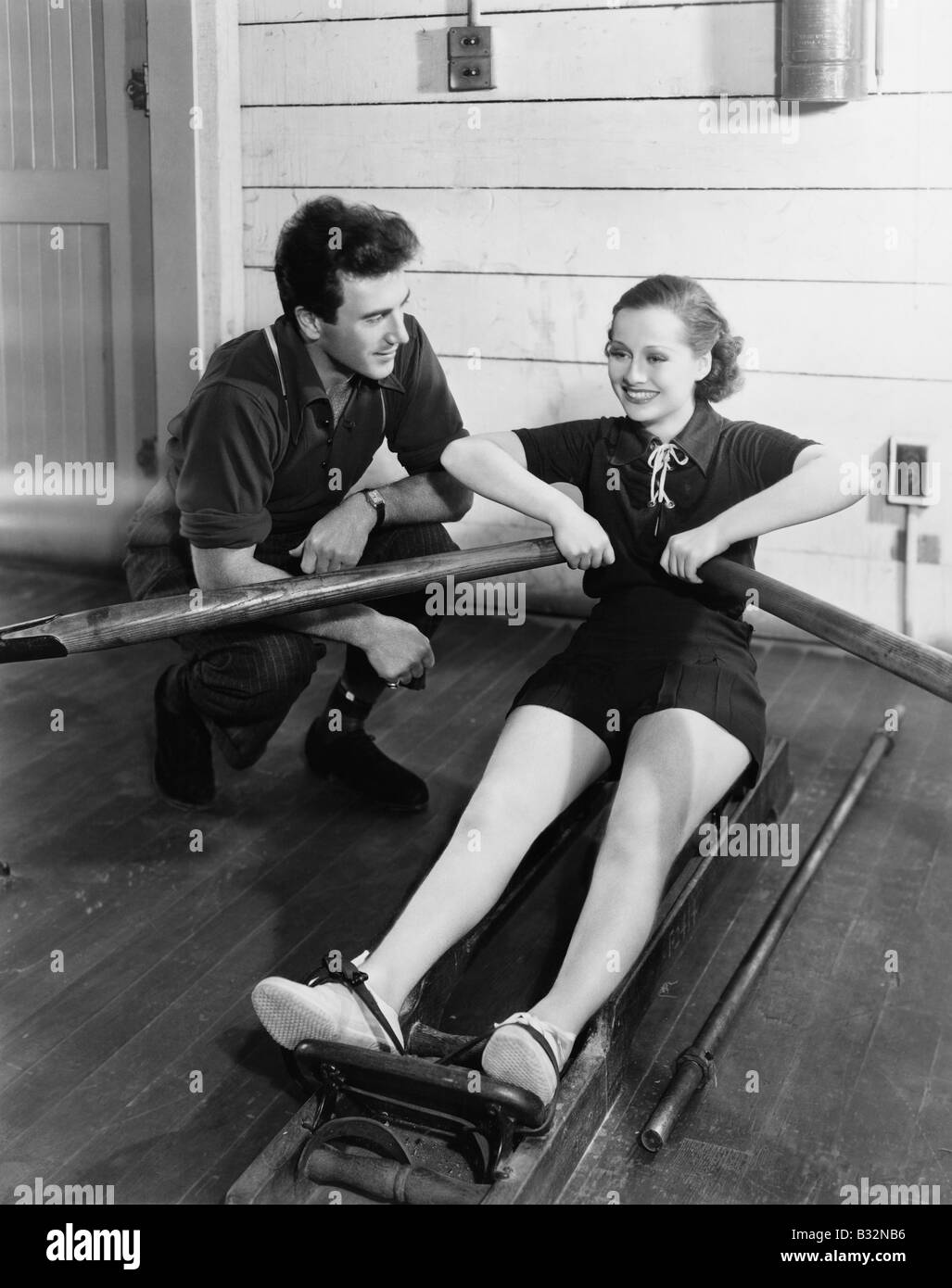 Athletes rowing Black and White Stock Photos & Images - Alamy