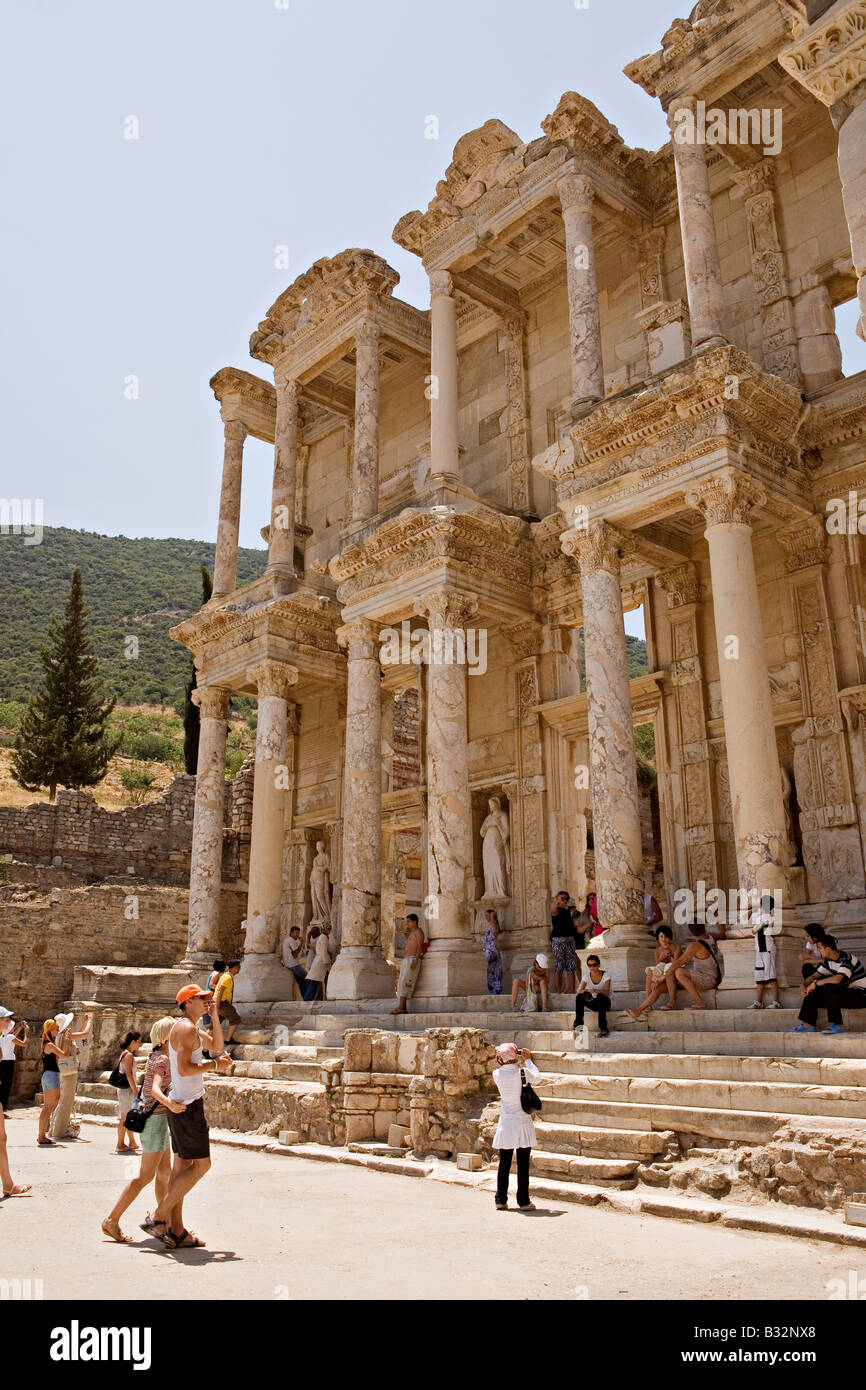 The famous Ephesus Library in Turkey Stock Photo - Alamy