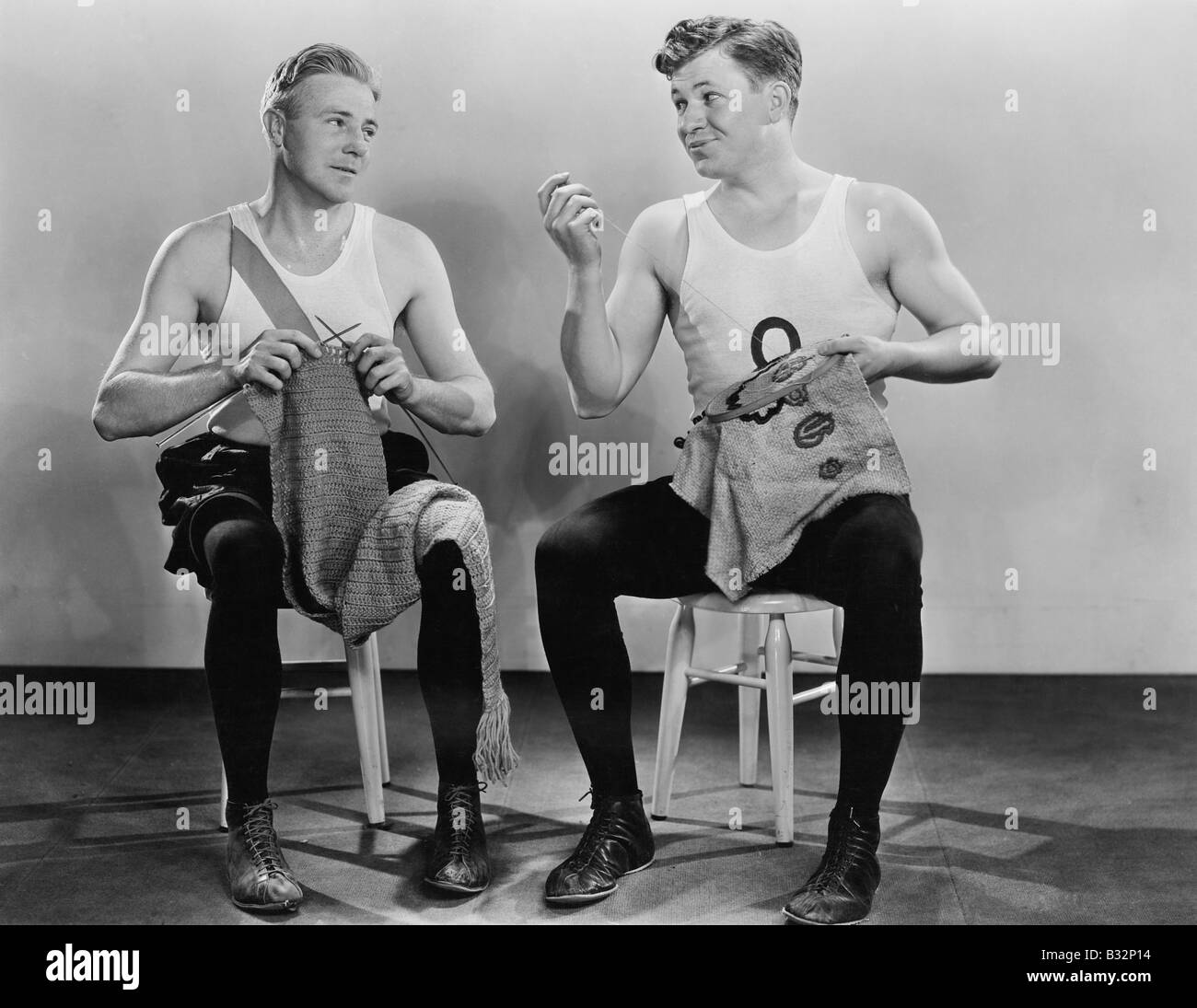 Two caucasian males men Black and White Stock Photos & Images - Alamy