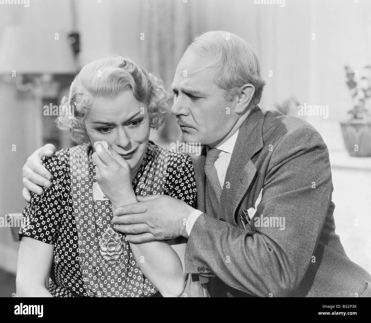 Sympathetic man crying hi-res stock photography and images - Alamy