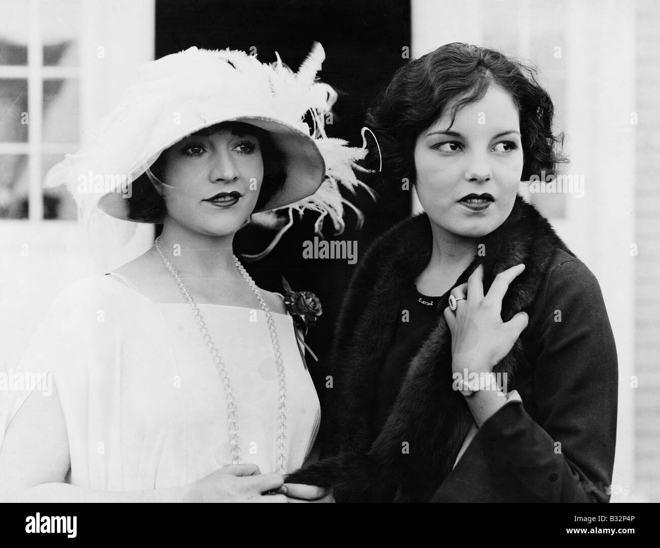 Portrait of two women Stock Photo - Alamy