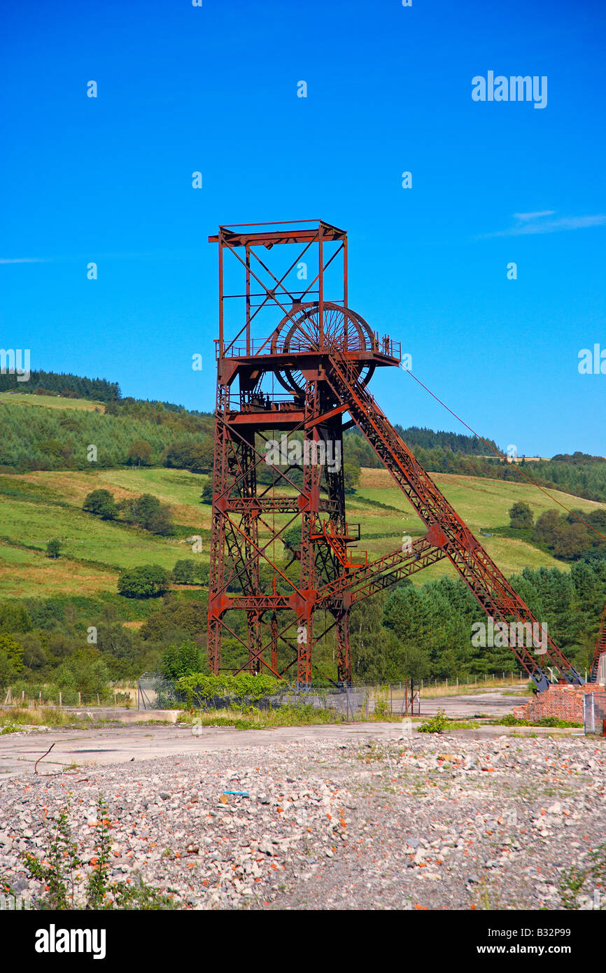 Winding Gear at the Cefn Coed Mining Museum, Crynant, Neath Valley ...