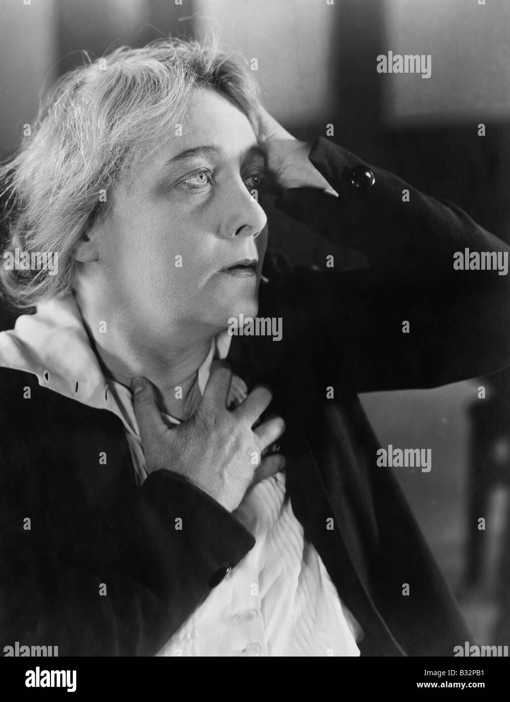 Expression of distress Black and White Stock Photos & Images - Alamy