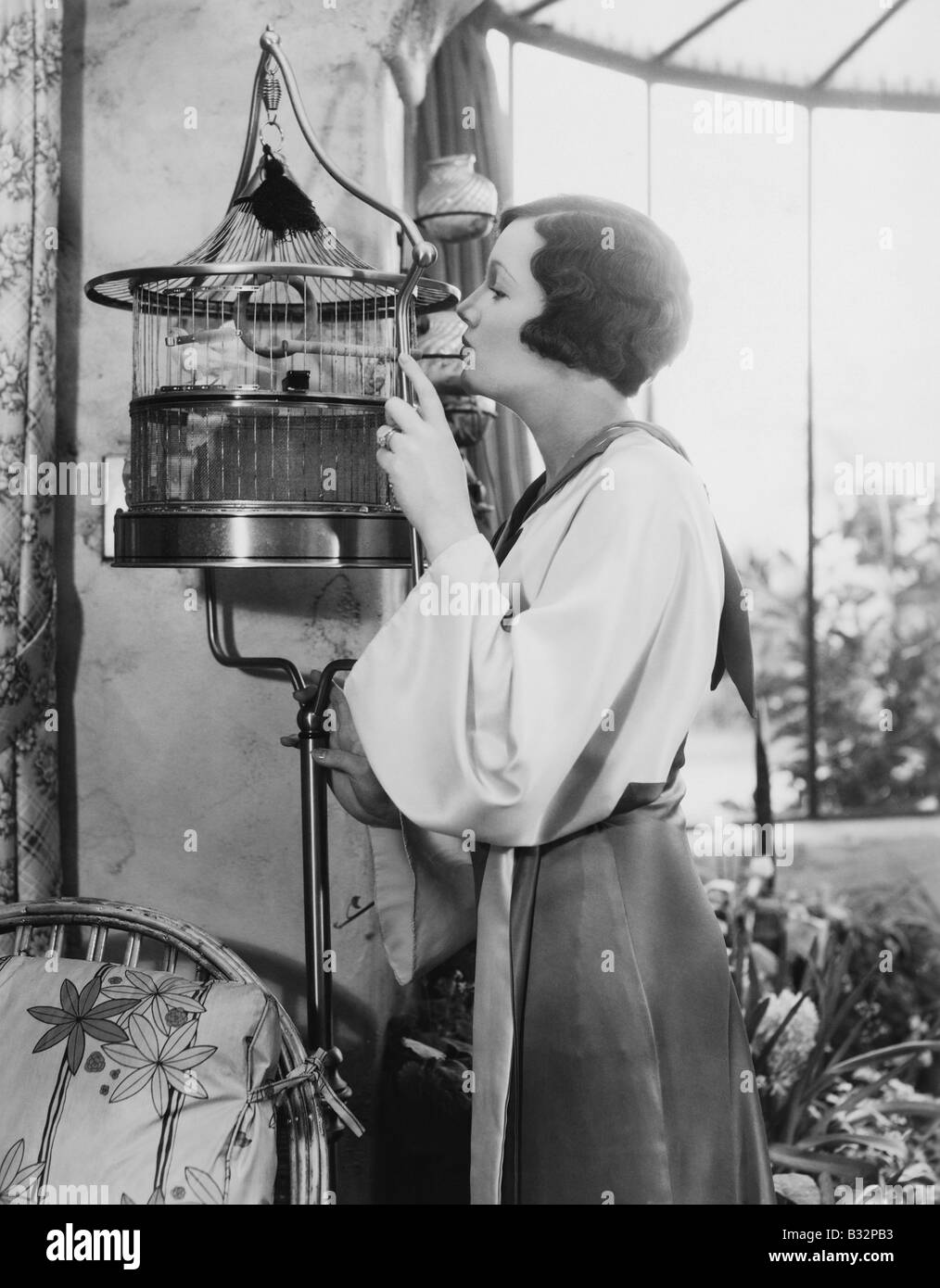 The caged bird Black and White Stock Photos & Images - Alamy