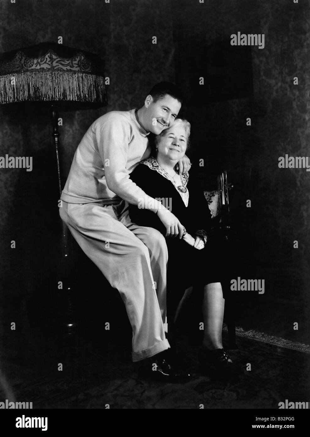 Portrait cheerful elderly man Black and White Stock Photos & Images - Alamy