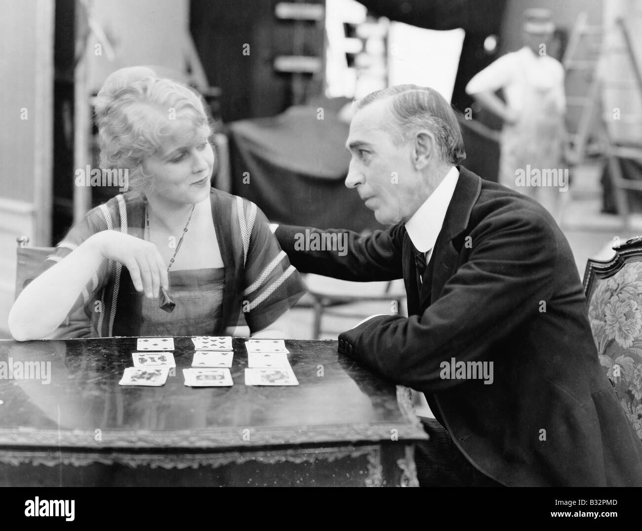 Card game portrait Black and White Stock Photos & Images - Alamy