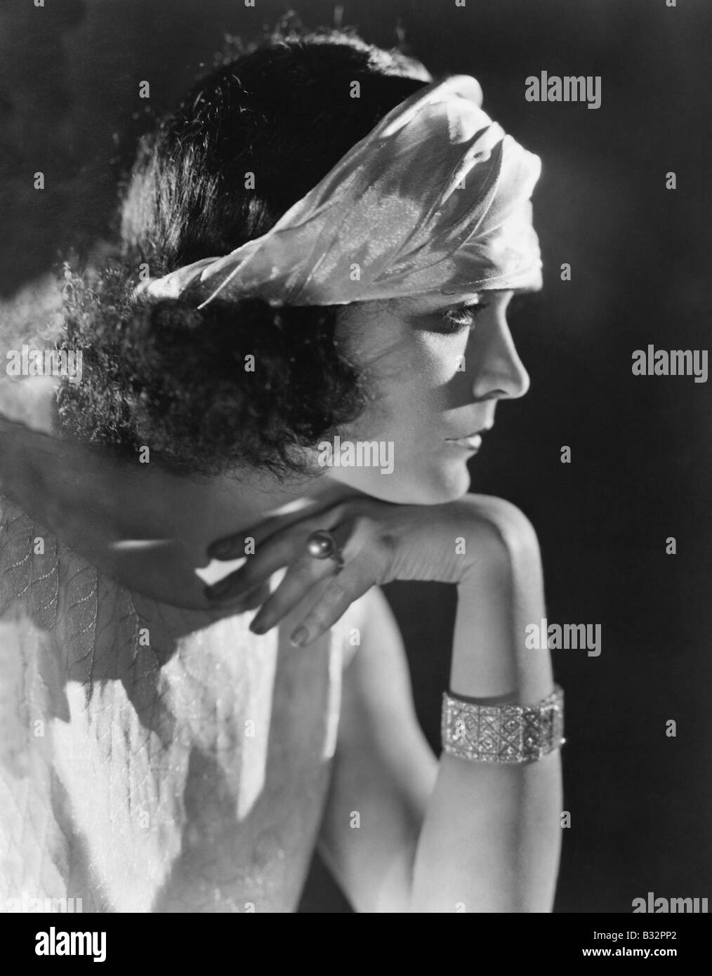 Serious scarf Black and White Stock Photos & Images - Alamy