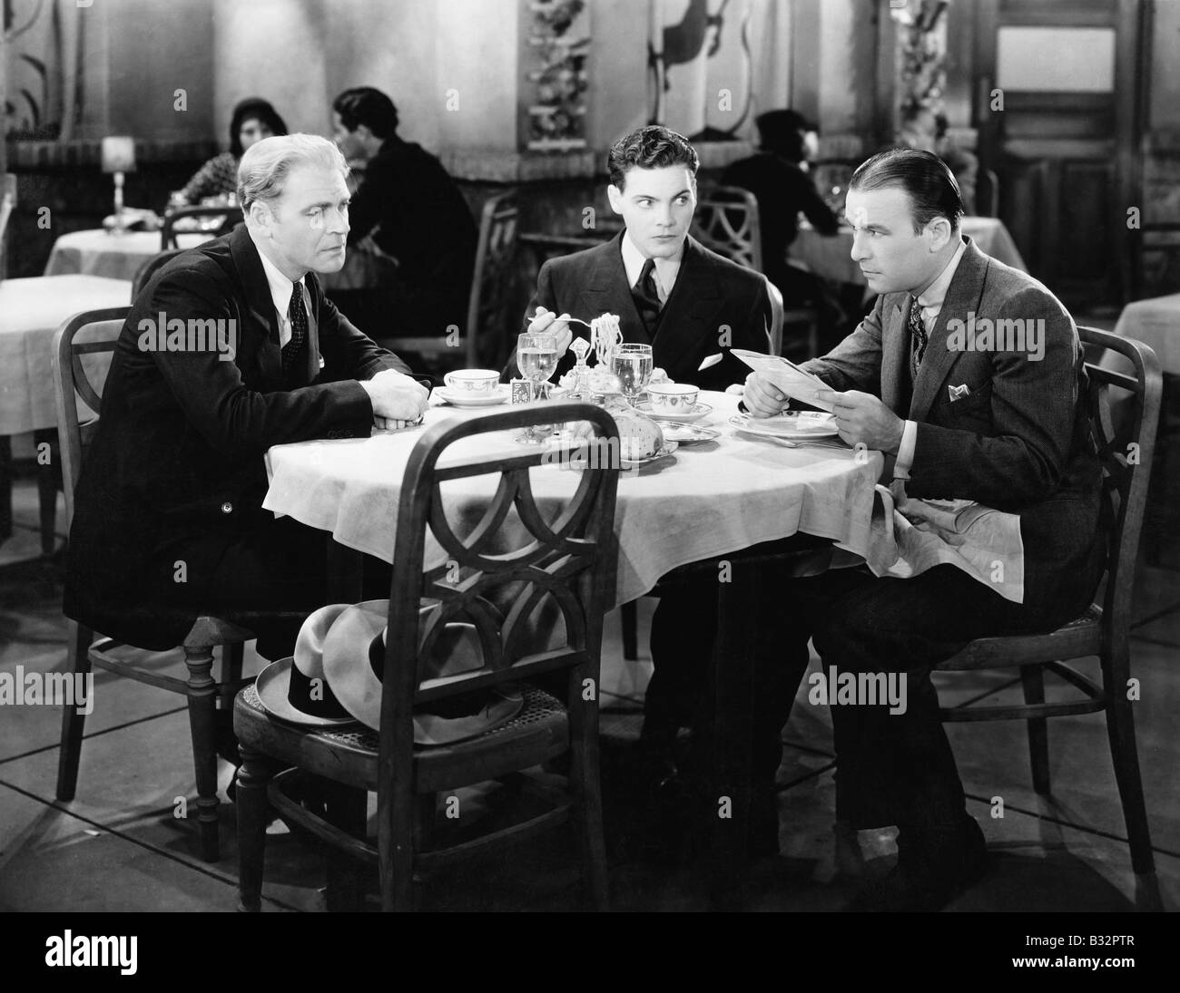 Businessman restaurant Black and White Stock Photos & Images - Alamy