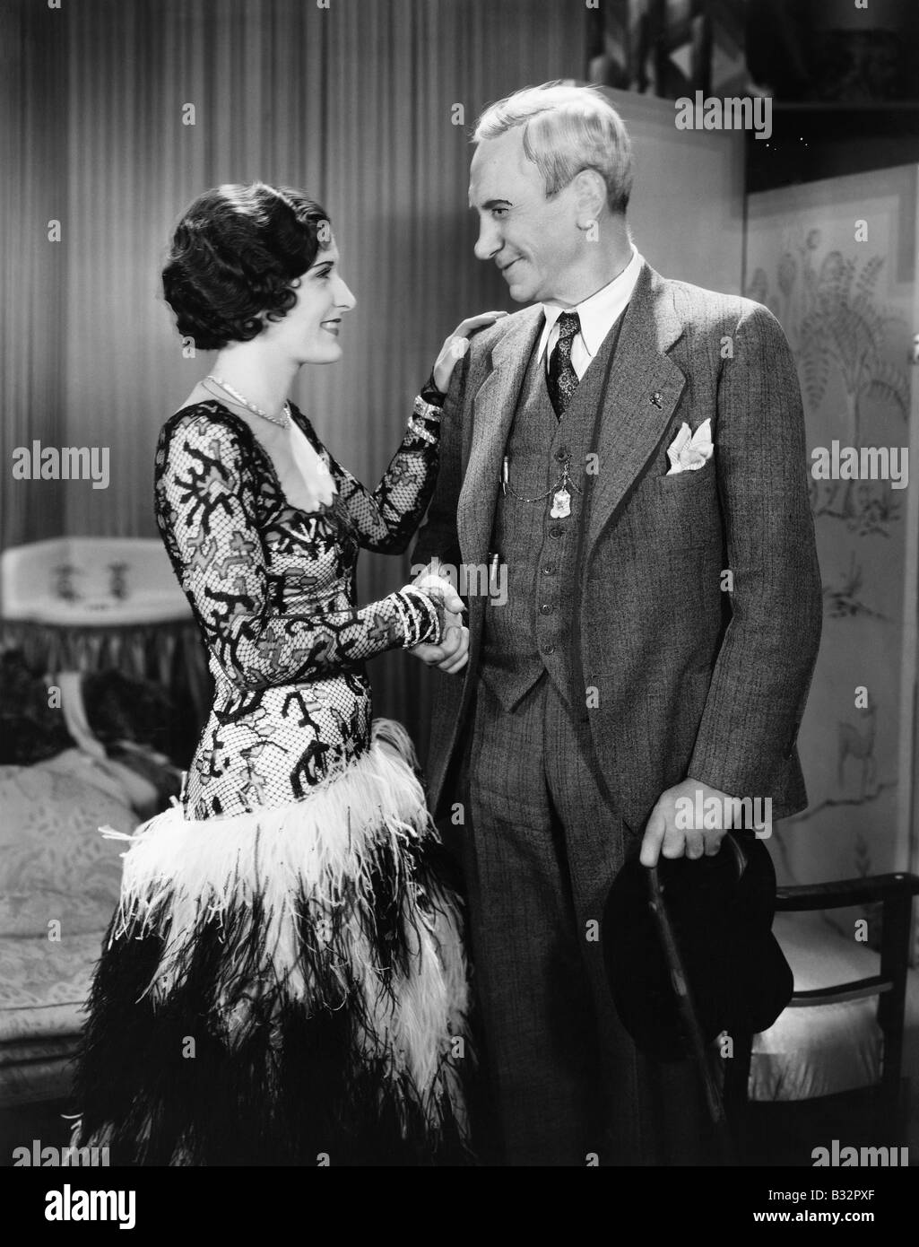 Man woman handshake Black and White Stock Photos & Images - Alamy