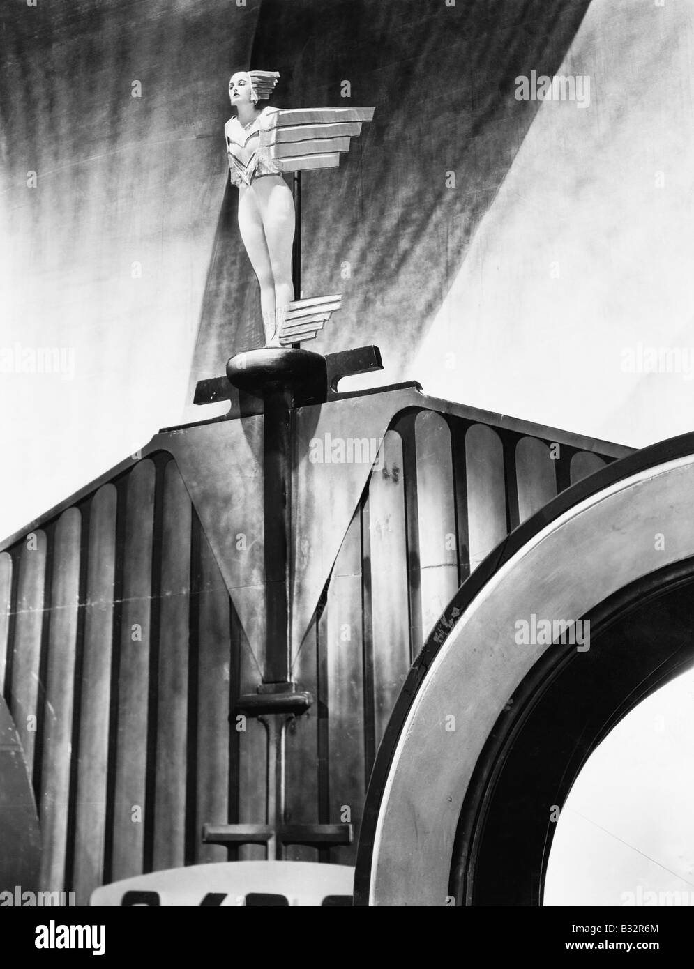 Young woman standing like a statue Stock Photo - Alamy