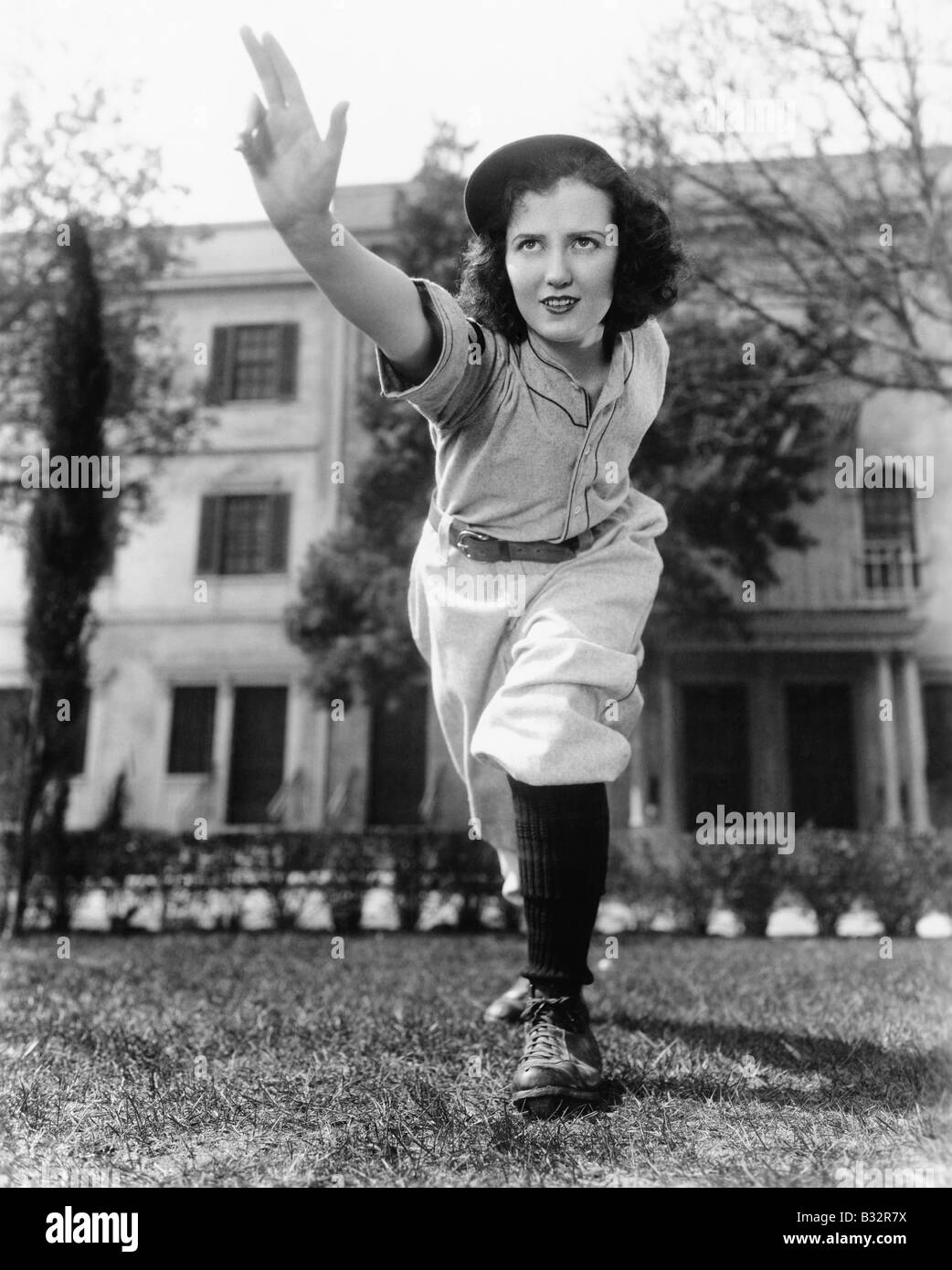 Person throwing something Black and White Stock Photos & Images - Alamy