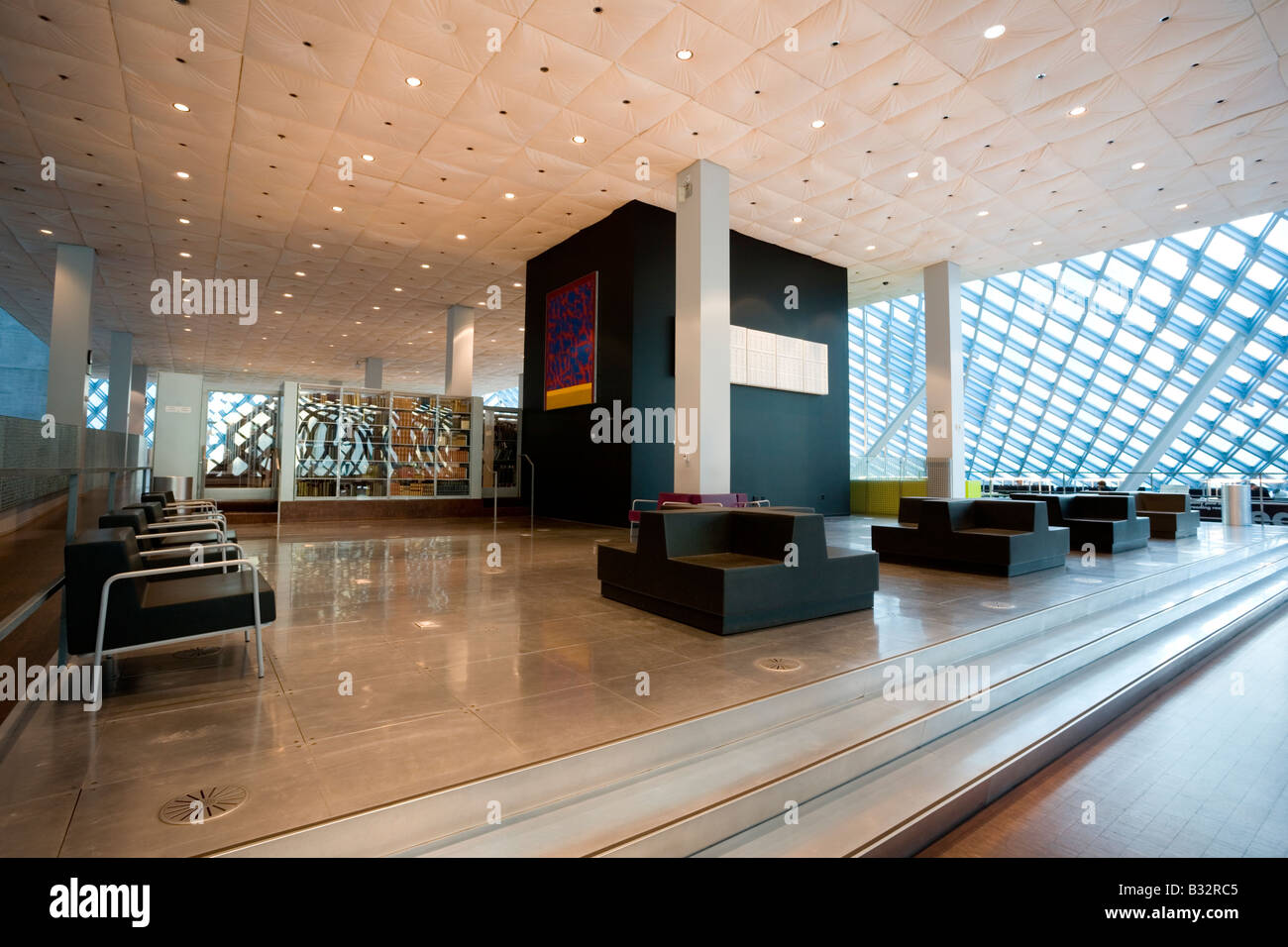 Reading Room Seattle Central Library Seattle Washington Stock Photo - Alamy