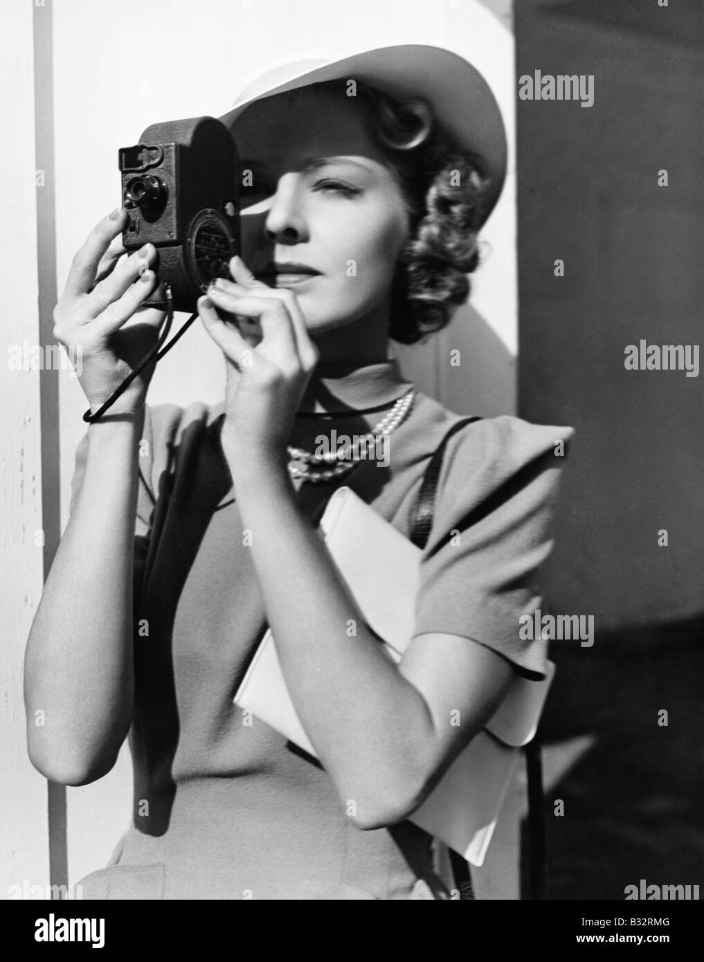 Camera (camera or 'taking a picture') Black and White Stock Photos ...