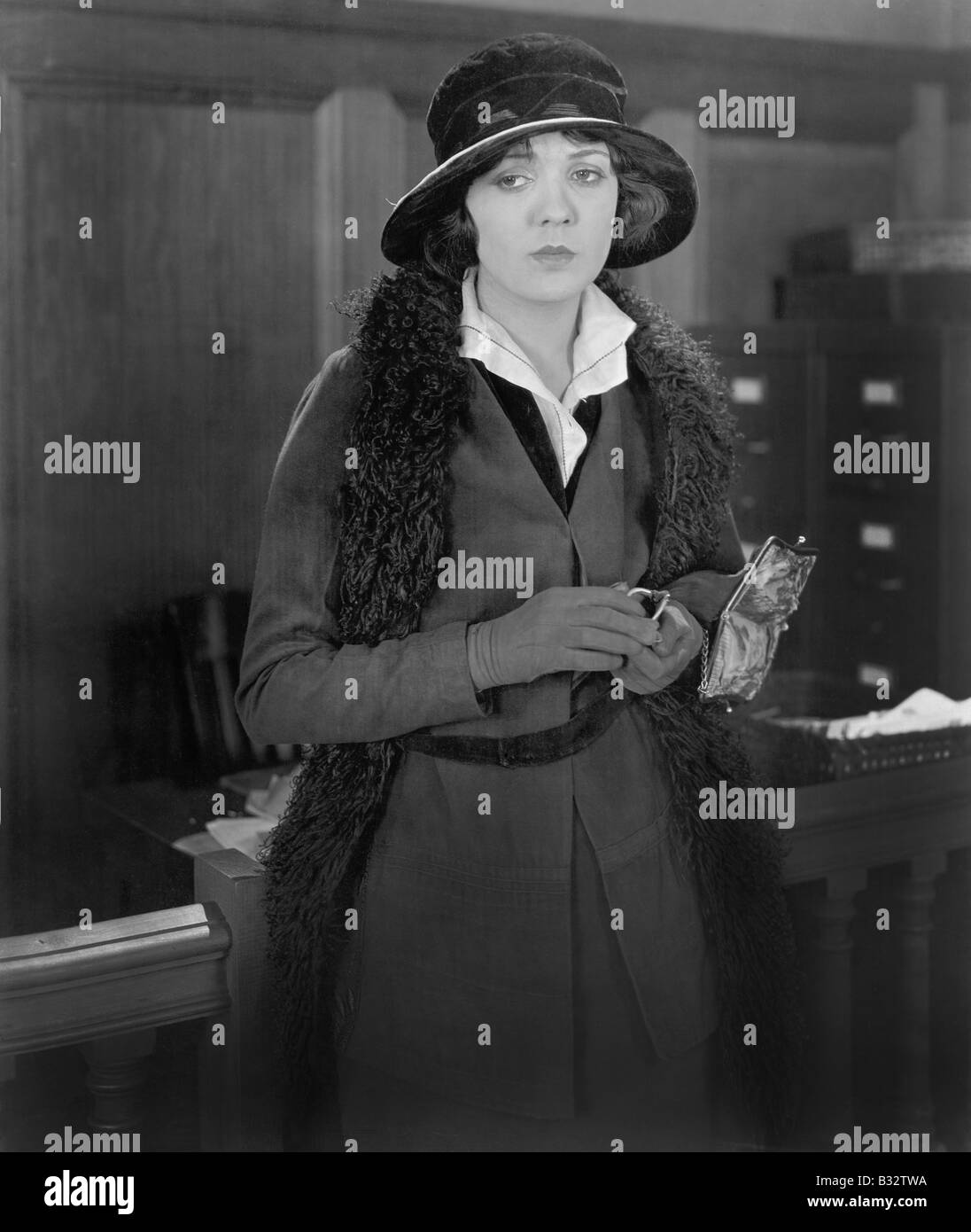 Woman empty vacant female Black and White Stock Photos & Images - Alamy