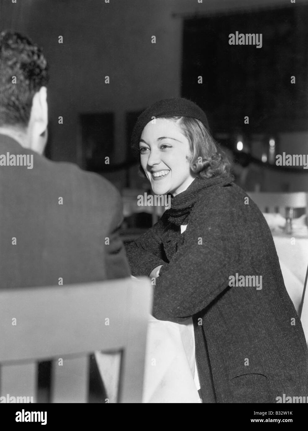 Happy people looking in Black and White Stock Photos & Images - Alamy