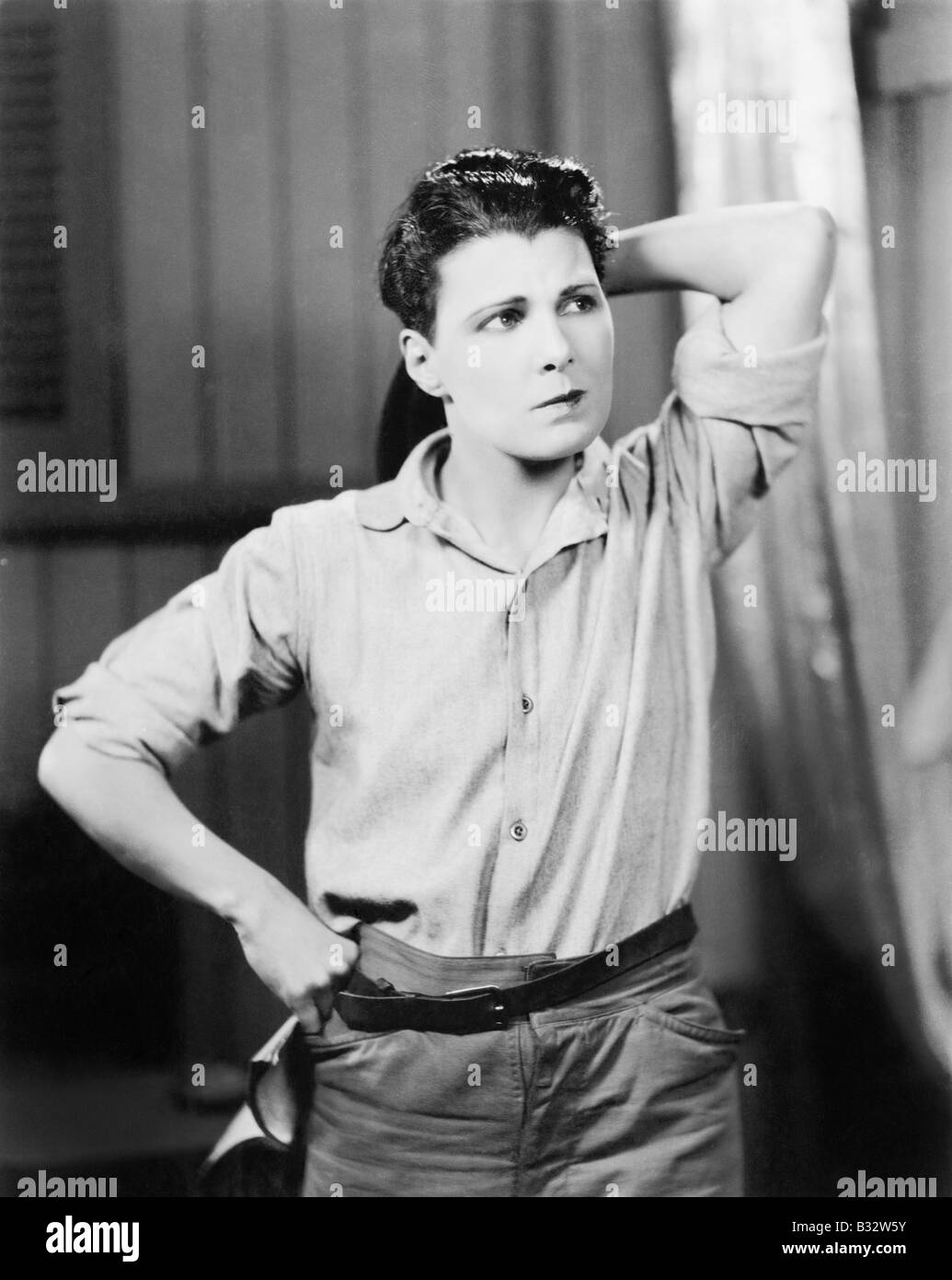 Man standing and looking into the distance Stock Photo - Alamy