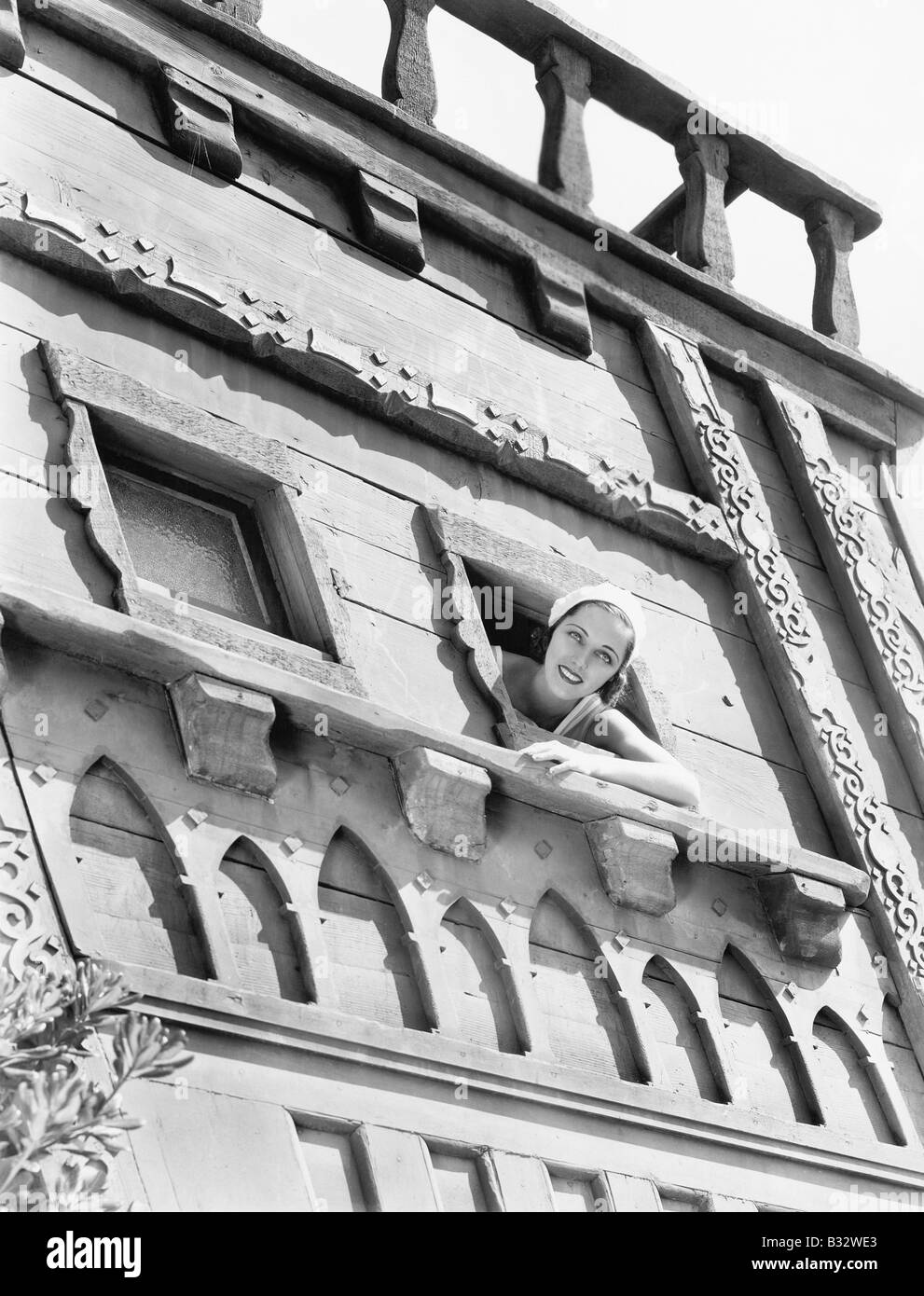 Looking out windows Black and White Stock Photos & Images - Alamy