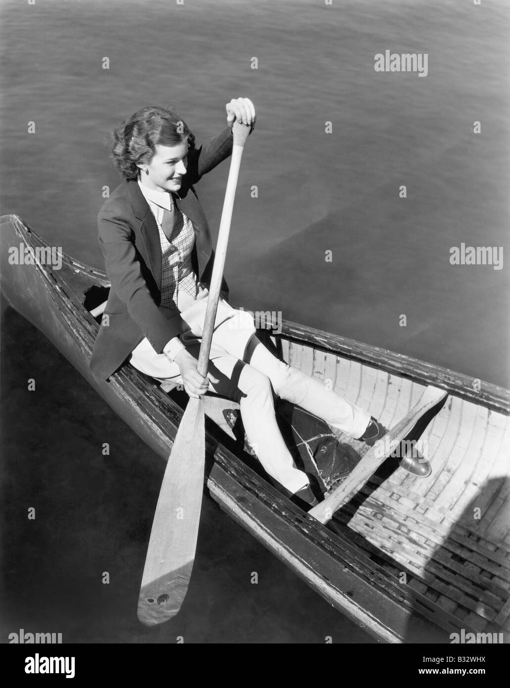 Woman rowing Black and White Stock Photos & Images - Alamy