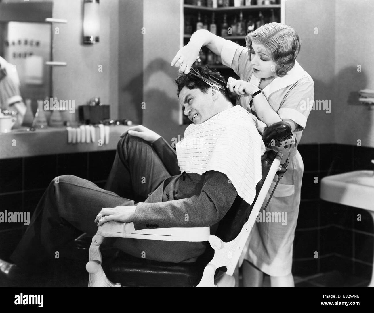 Mans shop Black and White Stock Photos & Images - Alamy