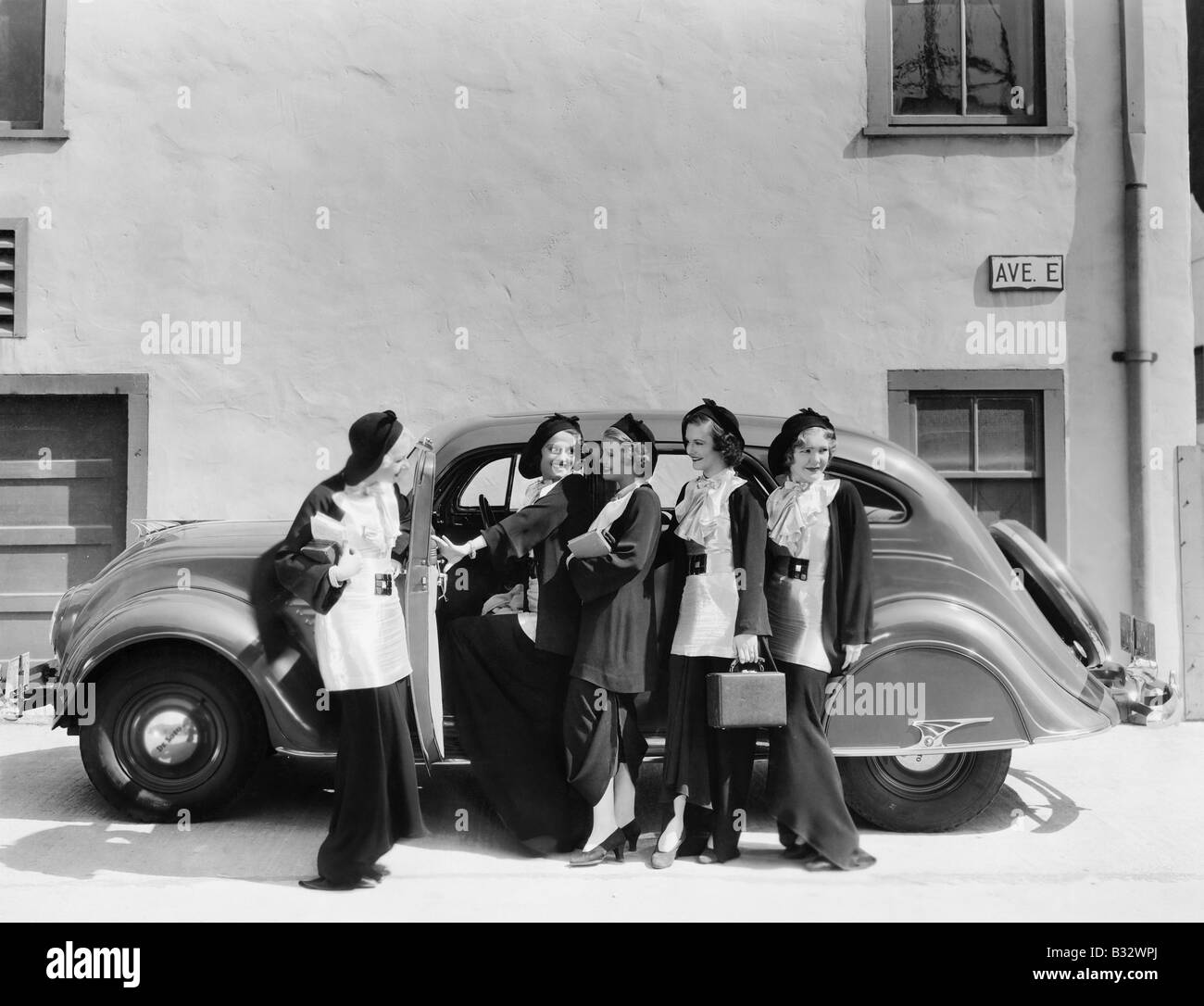 Standing up car Black and White Stock Photos & Images - Alamy