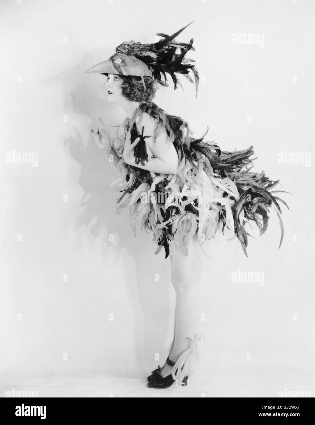 Woman bird view Black and White Stock Photos & Images - Alamy