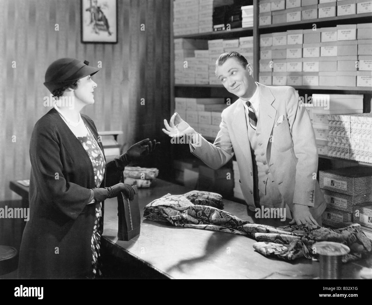 Clerk woman Black and White Stock Photos & Images - Alamy