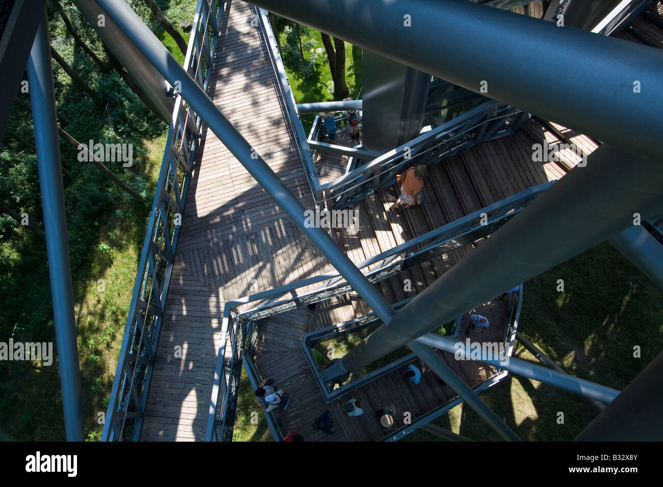 tree-top path at garden fair in Tulln Stock Photo - Alamy