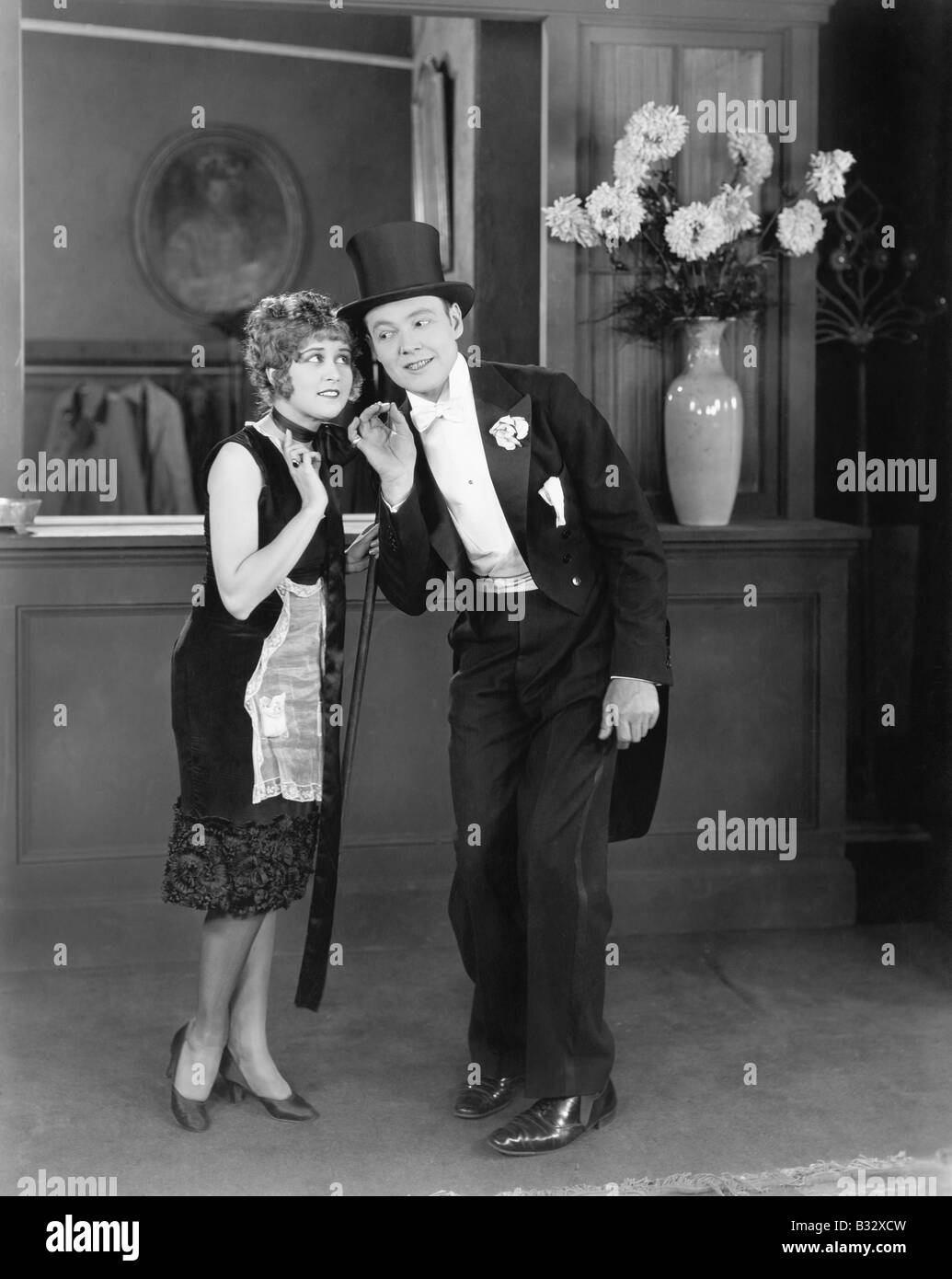 Top hat looking Black and White Stock Photos & Images - Alamy