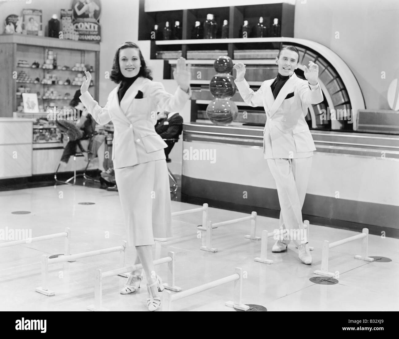 Restaurant performance Black and White Stock Photos & Images - Alamy