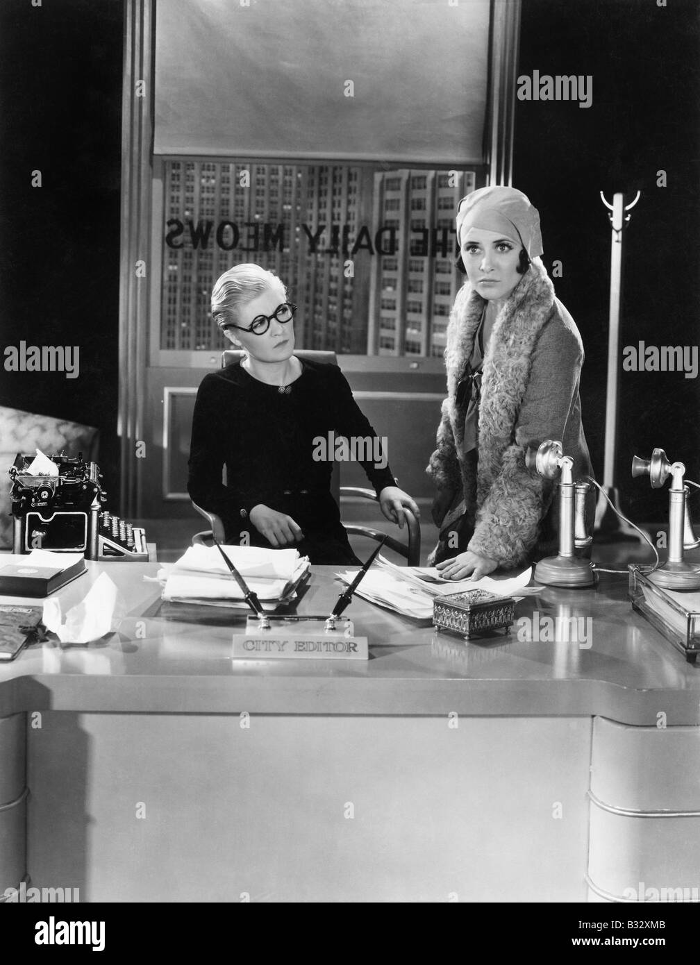 Front office female Black and White Stock Photos & Images - Alamy