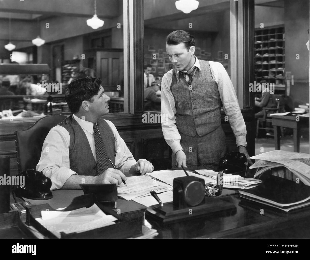 Two men at an office Stock Photo - Alamy