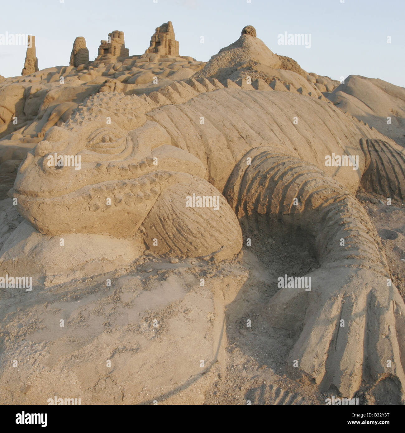 sand sculptures at the sand city festival Stock Photo - Alamy