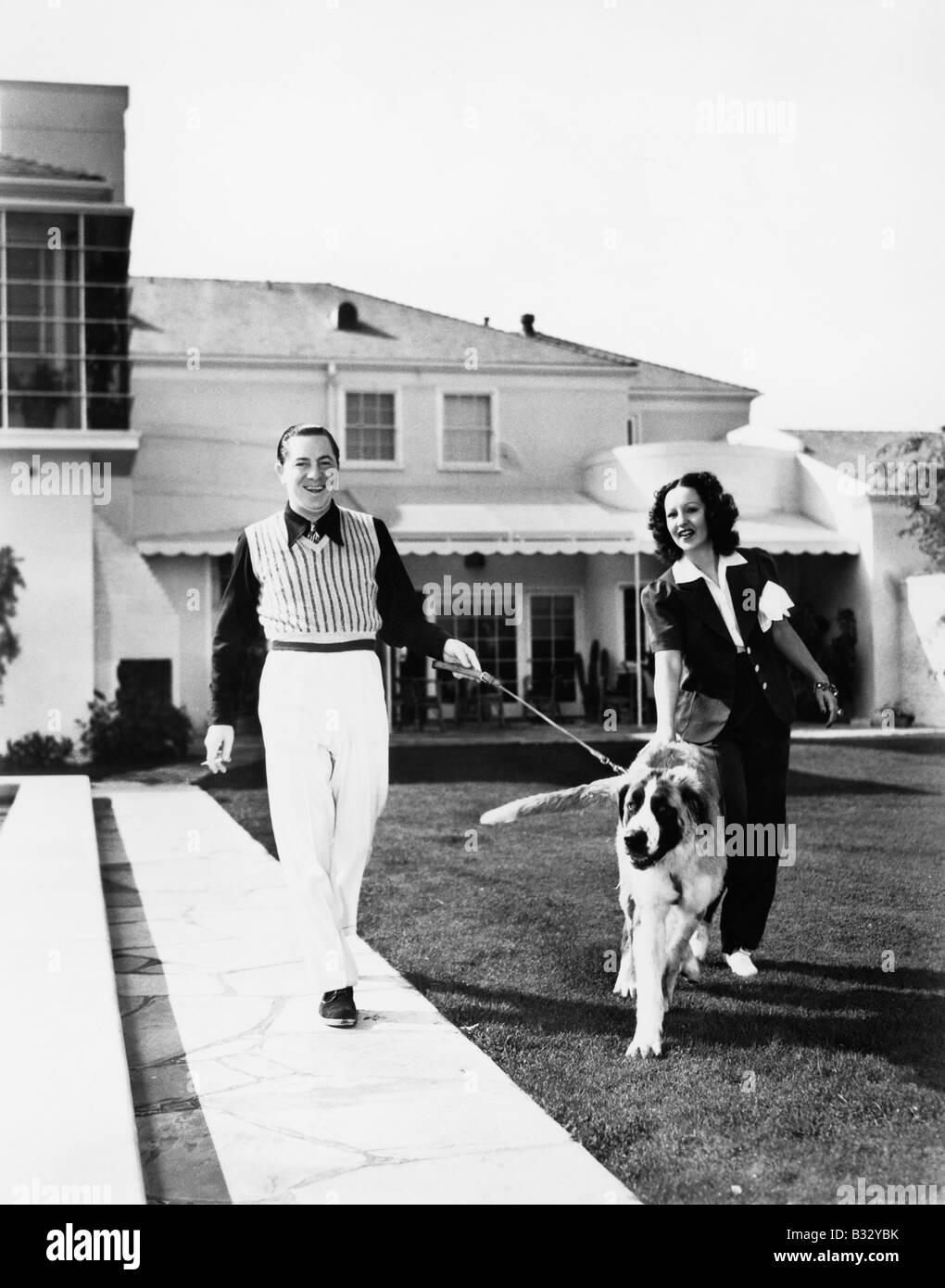 Front yard of old home Black and White Stock Photos & Images - Alamy