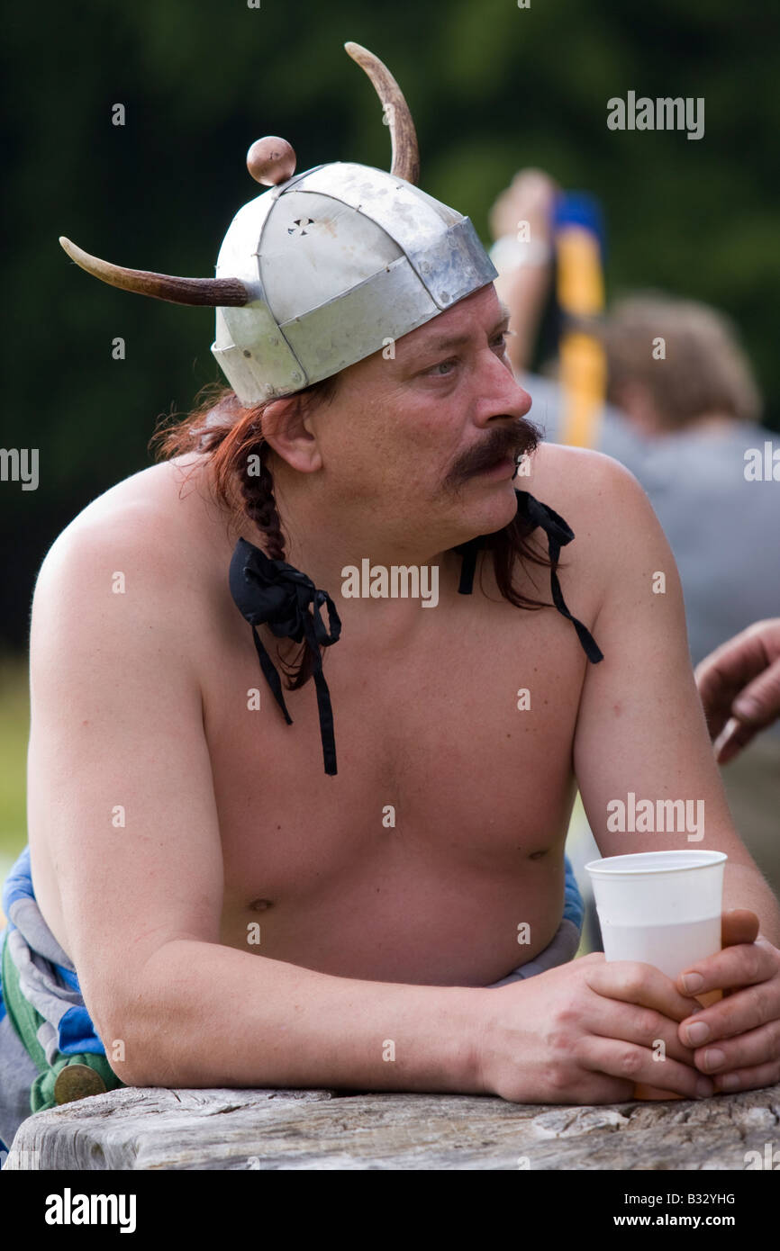man dressed as Obelix Stock Photo - Alamy
