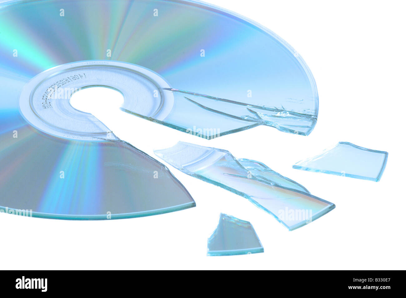 Broken CD ROM Stock Photo - Alamy