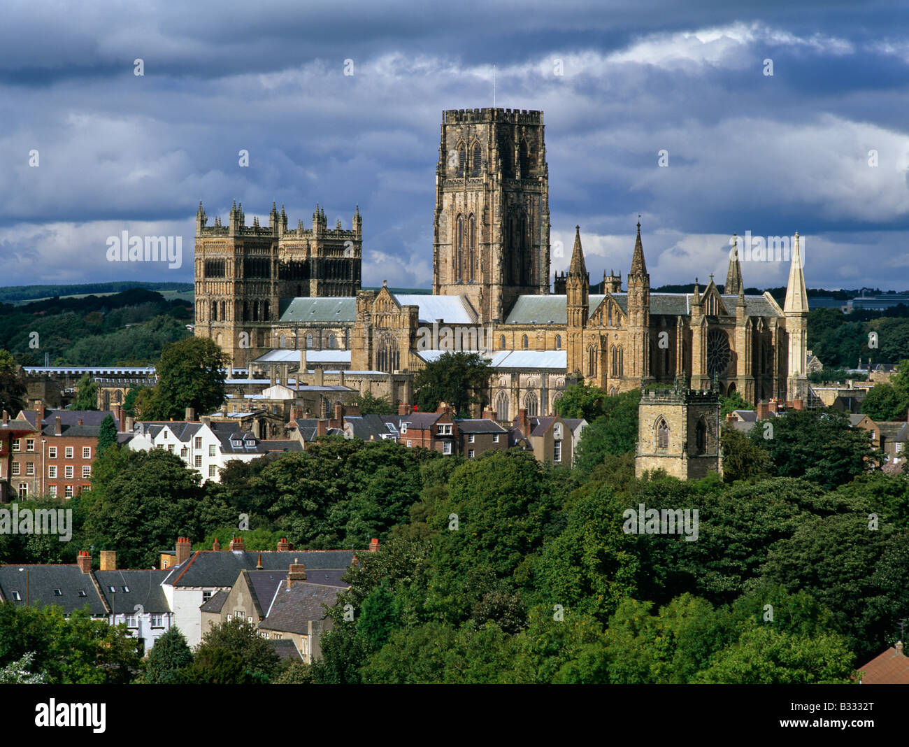 Summer view of Durham Cathedral and Durham City Stock Photo - Alamy
