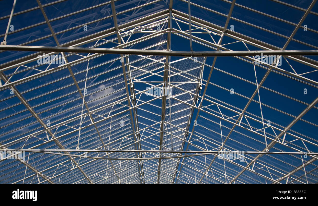 roof construction of green house in Praskac Pflanzenland Stock Photo ...