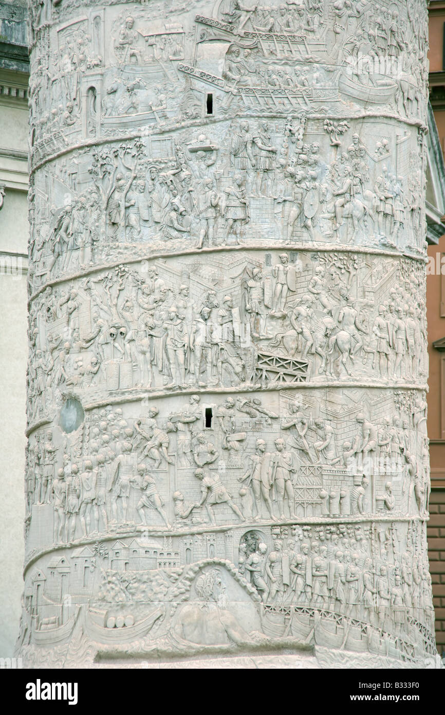 Italy, Rome, Trajan column Stock Photo - Alamy