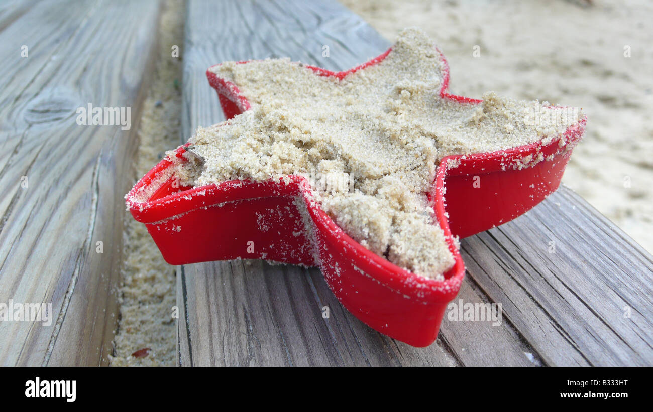 filled sand mold on a children playground Stock Photo - Alamy