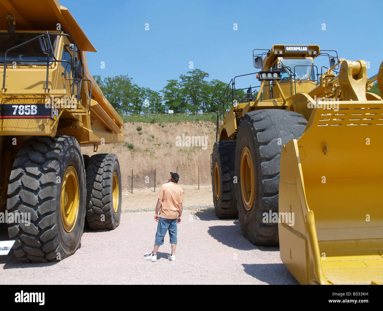 lorry SKW 785 and excavator for surface mining Stock Photo - Alamy